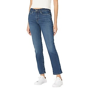 Signature by Levi Strauss & Co. Gold Women's Curvy Totally Shaping Straight Jeans (Available in Plus Size), (New) Jackson Square, 8 Short