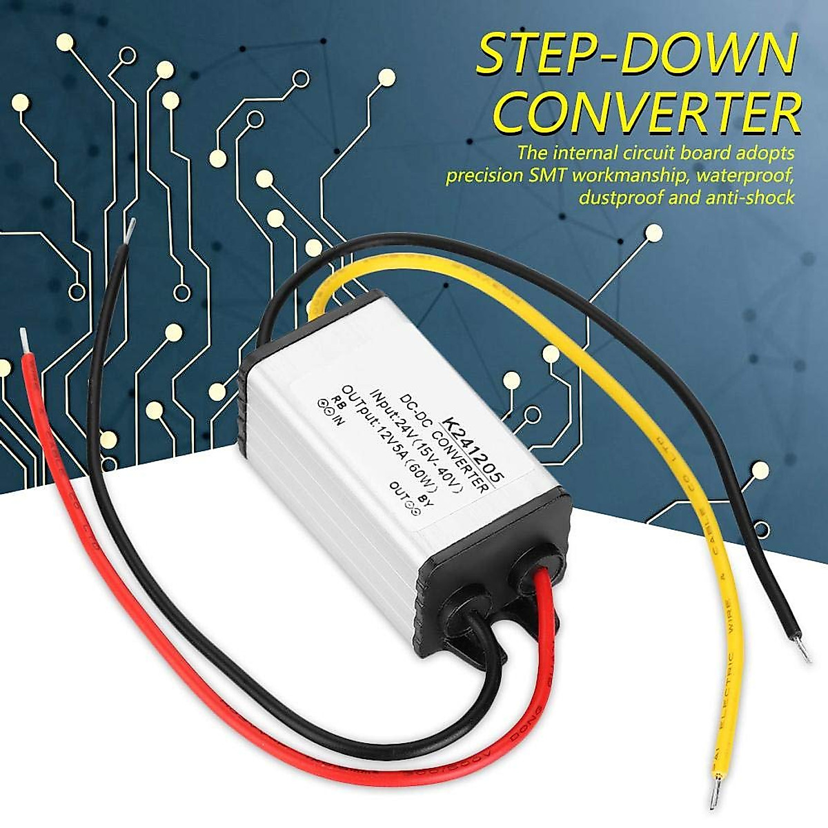 Step Down Power GYVRM-K241205 5A DC-DC Converter 24V to 12V Power Converter Module