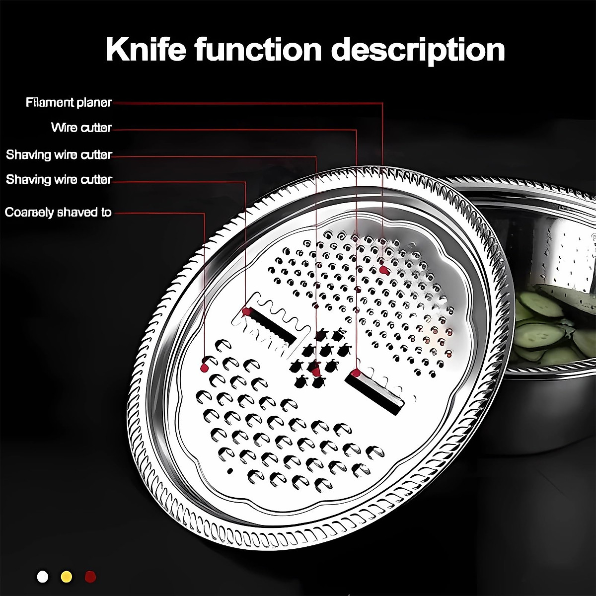 Germany Multifunctional Stainless Steel Basin - 2024 New Colander Strainer Set, Salad Spinner Fruit Vegetable Rice Washing Strainer Basket Bowl, Rice Rinser Food Graters with Container (DI-9.45in)