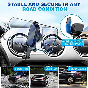 Sunsdrew Car Phone Holder Custom Fit for Ford Mustang 2015-2022 (Not for EcoBoost/Mach-E) Air Vent Cell Phone Mount for iPhone All iOS Android Smartphones