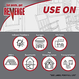 REVENGE Termite & Carpenter Ant Killer, 128 oz Ready-to-Use Spray, Long Lasting Formula for Indoors and Outdoors Kills on Contact