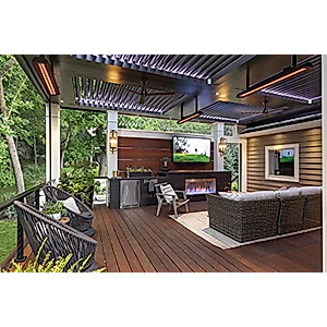 Bromic Tungsten Electric, Outdoor Patio Heater, Infrared 220-240V, Black, 2000W