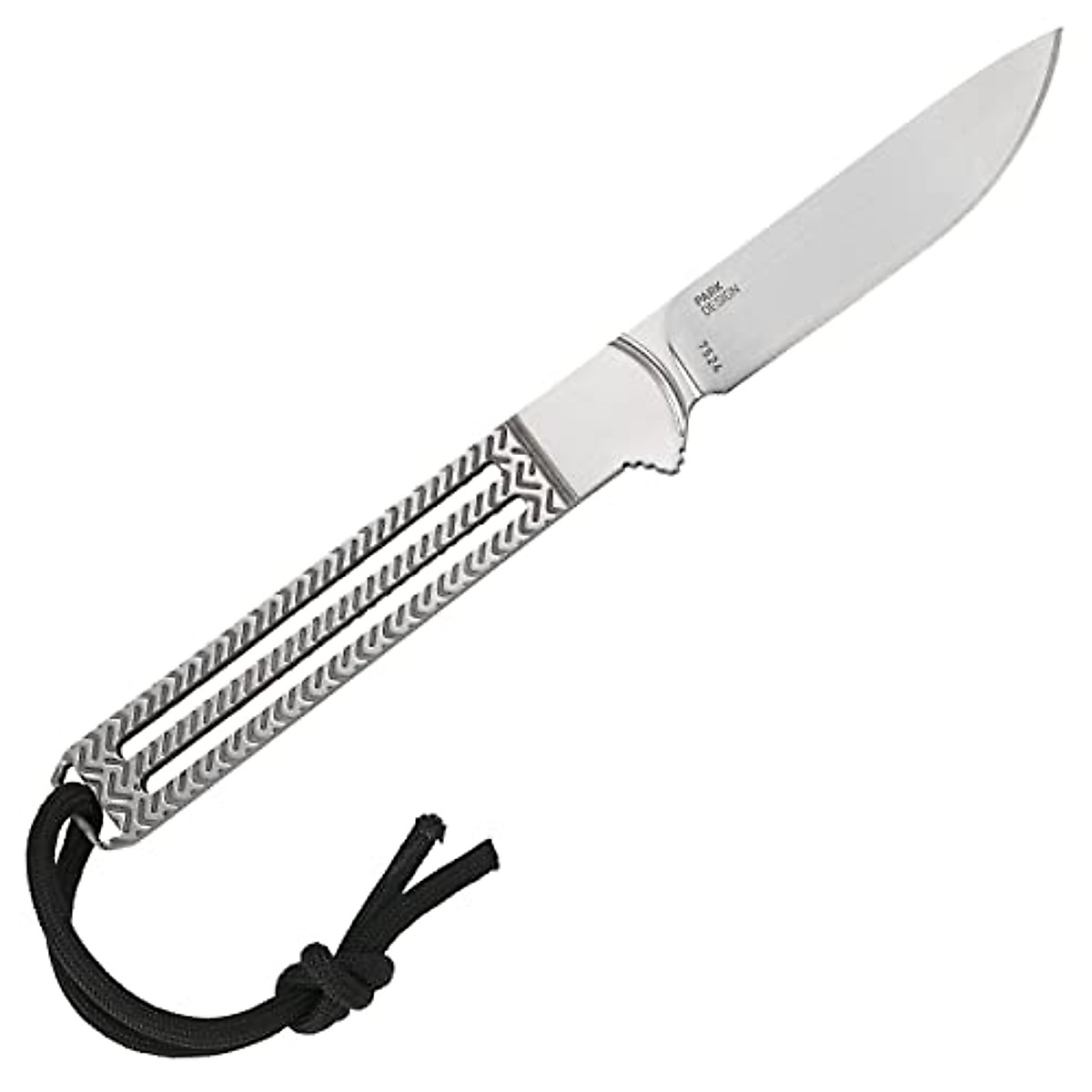 CRKT Testy Fixed Blade Knife with Sheath: Lightweight Everyday Carry, Textured Stainless Steel Handle, Glass Reinforced Nylon Sheath 7524,Silver