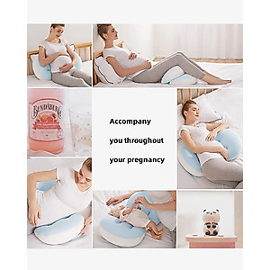 WYXunPlanet Soft Maternity Pillow | U-Shaped Design | Detachable Extension | Full Body Comfort & Pregnancy Relief (Blue)