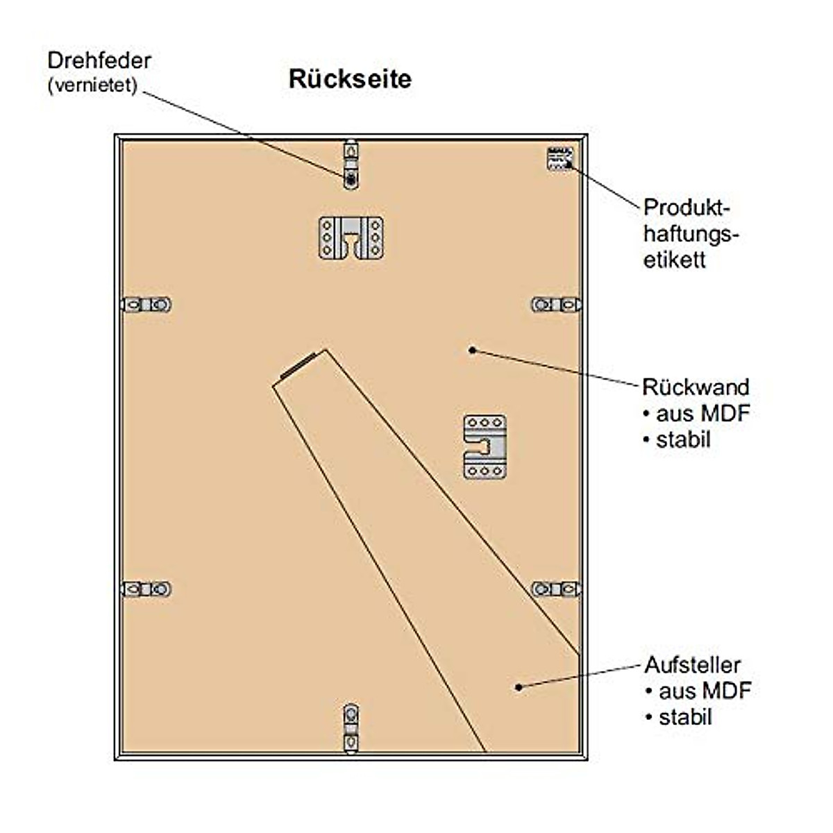 MAUL Picture Frame, Aluminium, Silver, 30 x 40 cm