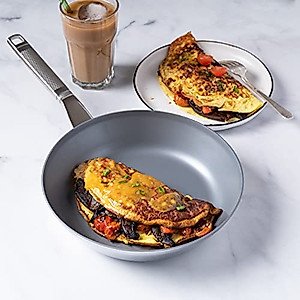 SAVEUR SELECTS Tri-ply 10-Inch Non-Stick Frying Pan, Induction-ready, Dishwasher Safe, Voyage Series