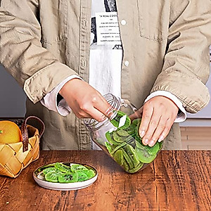 YUEJUM 42oz Unbreakable & Dishwasher Safe Plastic Apothecary Jar with Wooden Airtight Screw Top Lid, Food Storage Canister for Sugar, Tea, Spices, Coffee, Cookie, Candy Containers