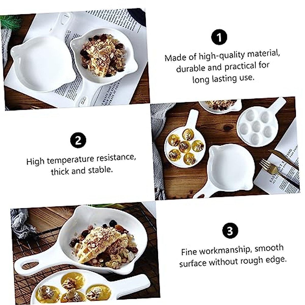 Cabilock 1pc Baked Snails Mini Saucepan French Bread Baking Pan Stainless Steel Tray Ceramic Bakeware Set Maker Ceramic Bread Loaf Pan Kitchen Supply Serving Plate Kitchen Gadget White Brie