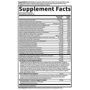 Garden of Life Multivitamin for Women, Vitamin Code Women's Multi - 120 Capsules, Whole Food Womens Multi, Vitamins, Iron, Folate not Folic Acid & Probiotics for Womens Energy, Vegetarian Supplements