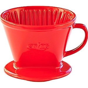 Serec DCP-60 Coffee Dripper and Pot, Red, 1 Pair