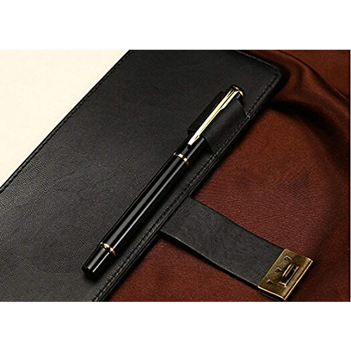 A5 PU Digital Password Notebook Leather Locking Journal Combination Lock Diary Retro Travel Lined Binder Notepad Hardcover Executive Notebooks Personal Organizer with Pen Loop 3 Card Slots 100 Sheet