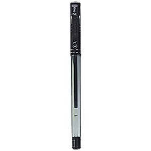 Zebra Z-Grip Stick Gel Pen, 0.7mm, Black, 12 Pack (42510)