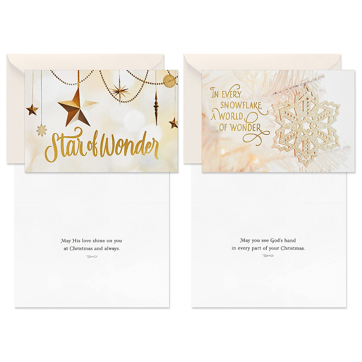 Hallmark Boxed Religious Christmas Cards Assortment, Christmas Blessings (6 Designs, 24 Cards with Envelopes)