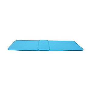 BalanceFrom GoYoga+ All-Purpose 1/2-Inch Extra Thick High Density Anti-Tear Exercise Yoga Mat and Knee Pad with Carrying Strap (Blue)