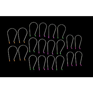Sun's Out Beauty Premium Assorted Hot Roller Clips - Curler Clips - Larger Sizes Set (20 Count) - 4 Different Sizes - Fits Most Large to Jumbo Size Rollers - Curlers
