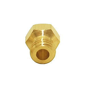 Joywayus Brass Jet Nozzle Thread M6x0.75mm Hole 0.5mm Propane LPG Gas Pipe Water Heater DIY Burner Parts (Pack of 10)