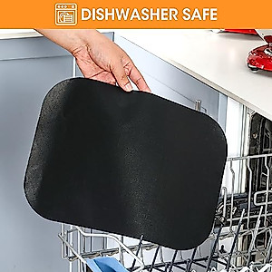 Aieve Grill Mat Accessories for Ninja Woodfire Outdoor Grill, Non-Stick BBQ Mat Baking Mat Reusable Liners(3 Pack)