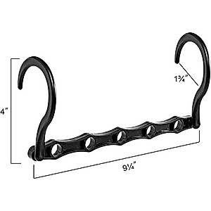 Space Saving Hangers 16 Pack, Plastic Space Saver Hanger for Smart Closet, Black Magic Hangers Multiple Hangers in One Hanger Organizer