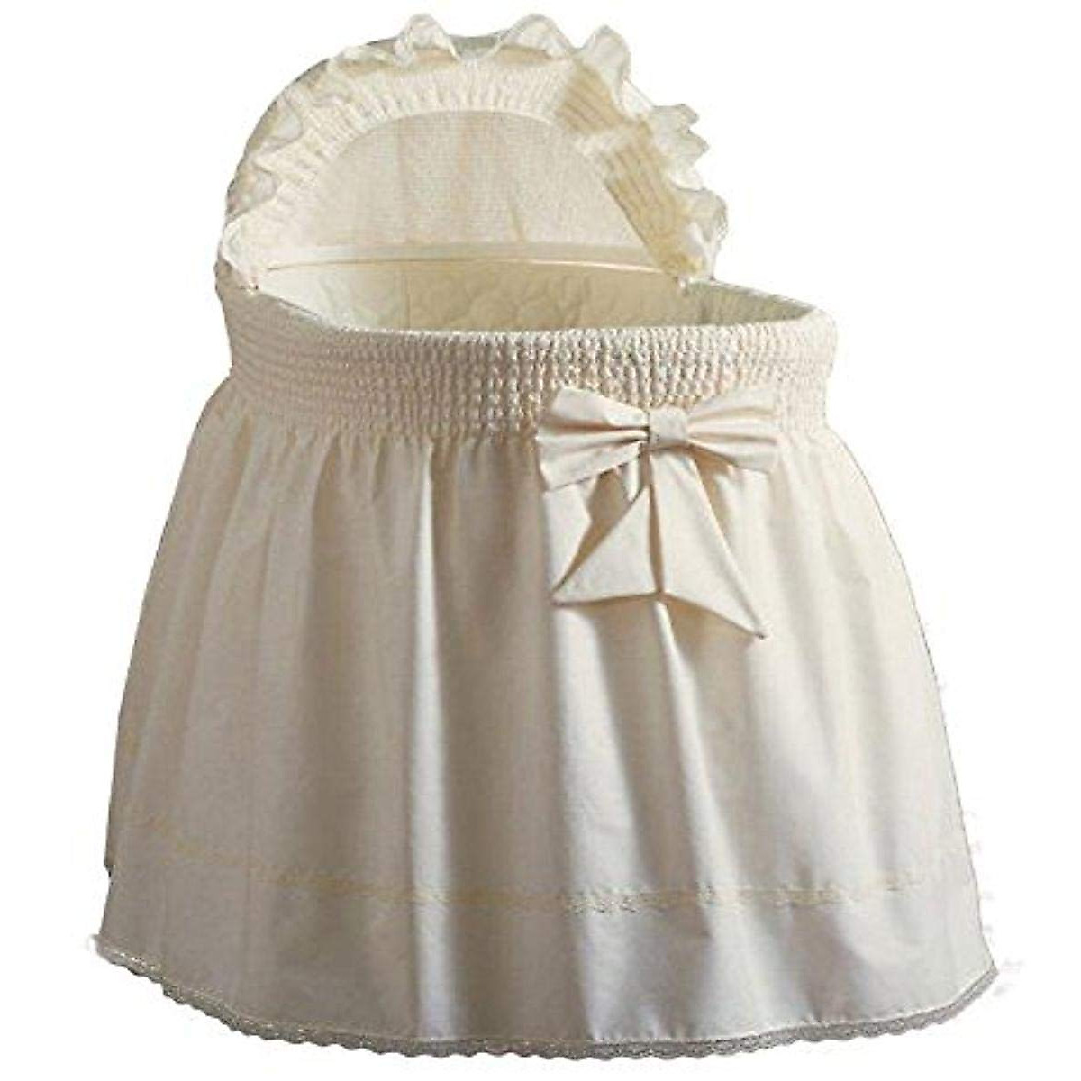 Precious Bassinet Liner/Skirt & Hood Color Ecru/Size: 17inch x 31inch
