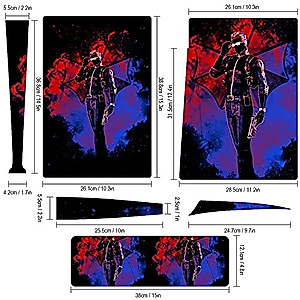 PlayStation 5 optical drive version sticker protective cover, Soul of Wesker ps5 controller protective shell (compatible with ps5 optical drive)