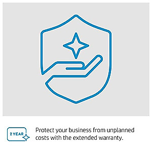 HP DesignJet T210 Large Format 24-inch Color Plotter Printer, Includes 2-Year Warranty Care Pack (8AG32H),Black