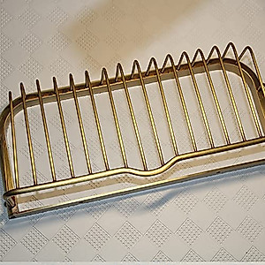 Nokozan Brass Bathroom Square Shower Caddy Bathroom Shower Storage Rack Shelf Organiser Basket Wall Mount, Bronze