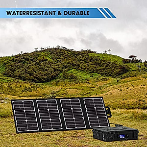 MONTEK 80W Foldable Solar Panel for Solar Generator, fit for Jackery/BLUETTI/Goal Zero/Anker/ECO Flow Portable Power Station, Outdoor Camping RV Off-Grid System