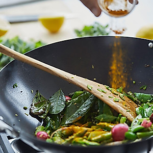 Sur La Table Professional Nonstick Wok, Black