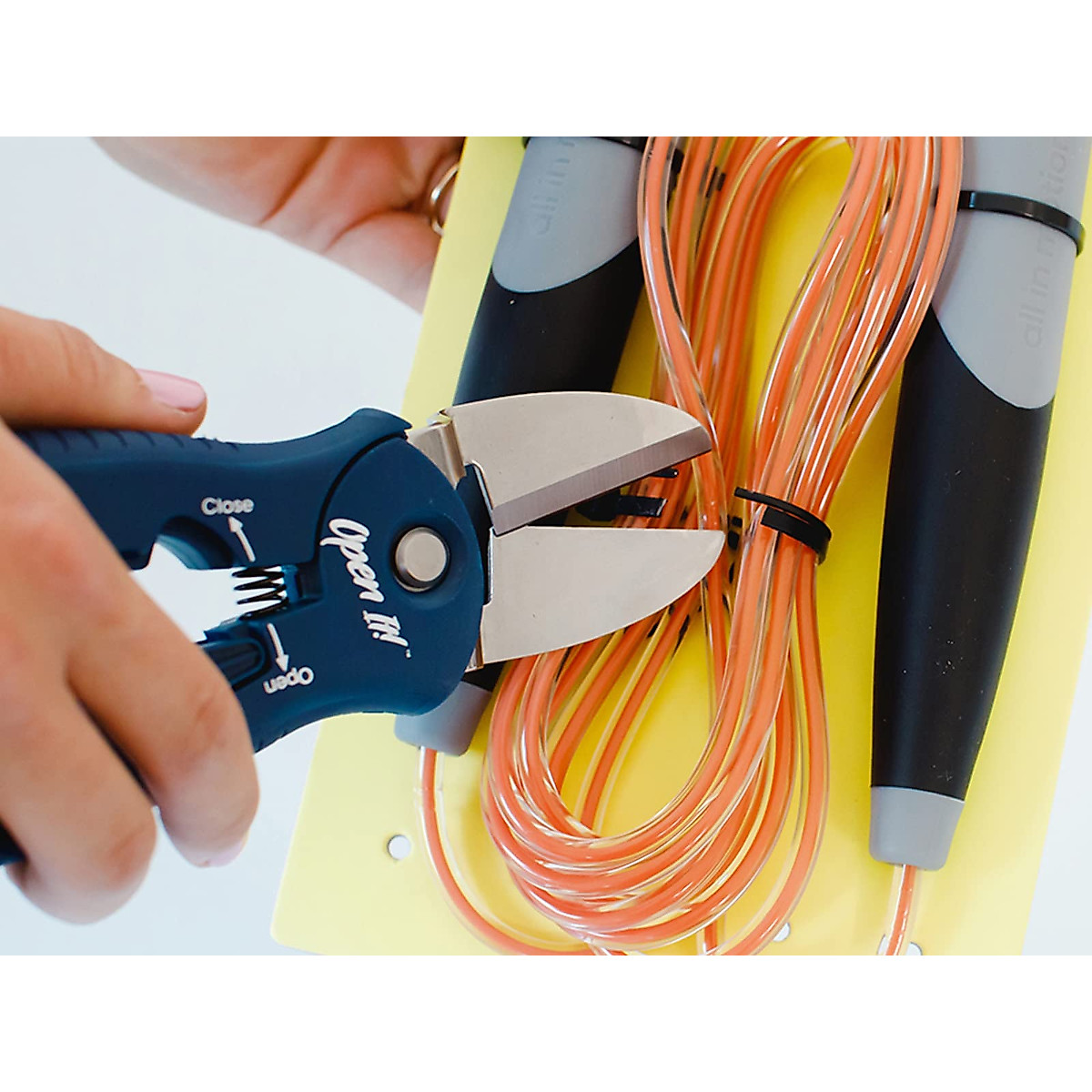 Zibra Open-It! All-In-One Multi Tool with Heavy-Duty Scissors, Box Cutter, Screwdriver, and Package Opener, Blue | Ontel Battery Daddy - Battery Organizer Storage Case with Tester