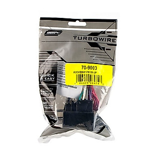 Metra 70-9003 Radio Wiring Harness for Audi/BMW/VW 2002-Up & Metra 40-EU10 Antenna to Radio Adapter Cable for Select 2002-Up BMW/Volkswagen Vehicles,Black