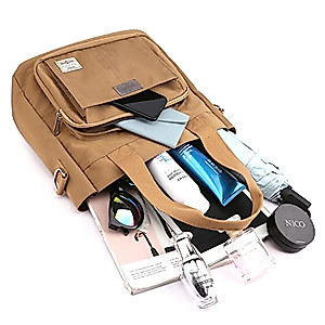 Blostirno Women&#039;s Casual Tote Shoulder Crossbody Bag Large Capacity Nylon Top Handle Daily Handbag Purse Work Bags Black