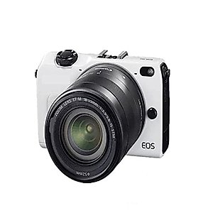 Camera M2 Compact System Camera with 18-55mm is STM Lens/Used Digital Camera (Color : W)