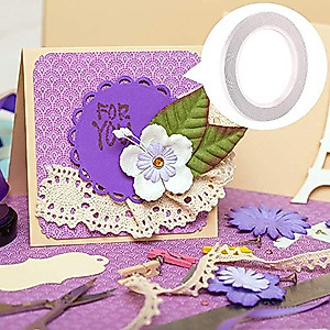 BYUEE 3 Rolls 0.4" x 30 Yards Double Sided Adhesive Sticky Tape for Crafts, Scrapbooking, Photography, Scrapbook Paper, Rubber Stamps, Card Making, Gift Wrapping, DIY, Arts, Office & Home Supplies