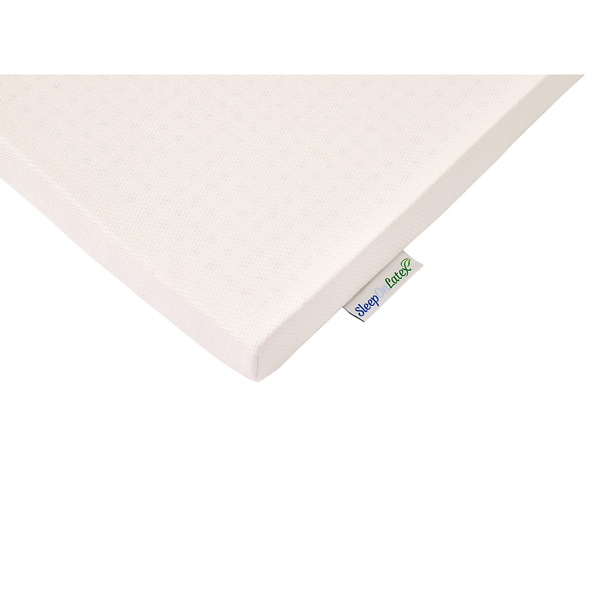 Pure Green Natural Latex Mattress Topper w/Luxury Cover - Medium Firmness - 3 Inch - Queen Size (GOLS Certified Organic)