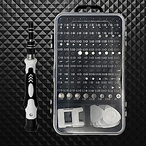 Blue 115 piece precision screwdriver set, used for repairing doorbells, laptops, switches, PS4, Xbox, Macbook, iPhone, watches, glasses, etc