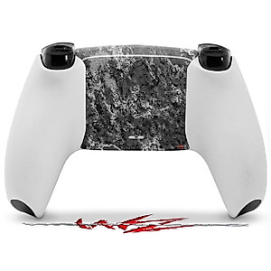 WraptorSkinz Skin Wrap compatible with Sony PS5 DualSense Controller Marble Granite 06 Black Gray (CONTROLLER NOT INCLUDED)