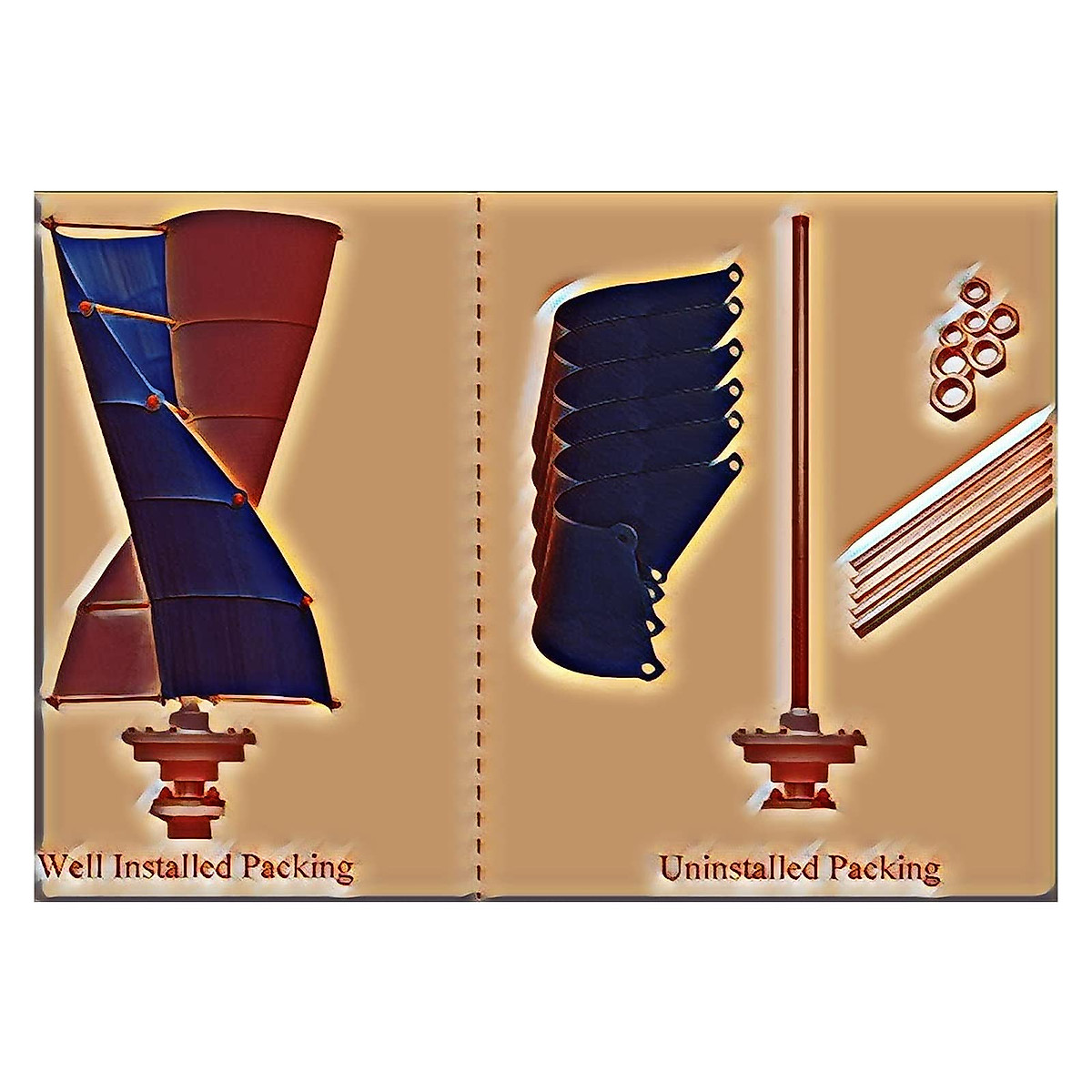 YAZURI 12000W Wind Turbine, 110V/220V Vertical Spiral Wind Turbine, maglev Wind Turbine, can Meet The Daily use (12V 24V 48V 36V Optional) (Size : 48V)