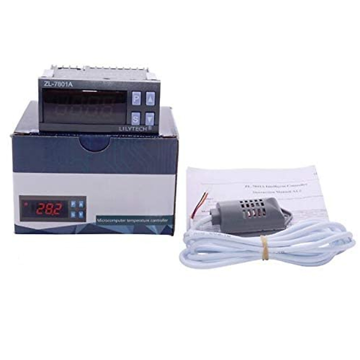 LILYTECH ZL-7801A, 100-240Vac, Multifunctional Automatic Incubator, Incubator Controller, Temperature Humidity for Incubator Accessories