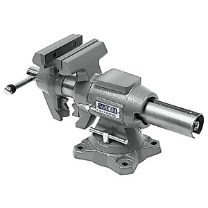 Wilton 4-1/2" Multi-Purpose Bench Vise, 360° Rotating Head & Base, 4" Max Opening (450P)
