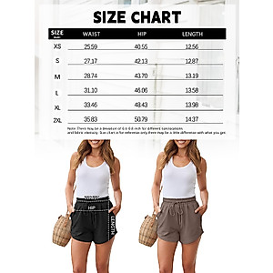 Trendy Queen Womens Sweat Shorts Casual Summer Comfy Lounge Athletic Shorts Elastic Cotton Running Shorts Grey M