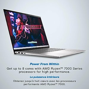 Dell 2023 Inspiron 16 5635 Business Laptop FHD+ 16" Display, AMD Ryzen 7 7730U Processor, 16GB LPDDR4x RAM, 1TB SSD, AMD Radeon Graphics, Backlit Keyboard, Type-C, Windows 11 Pro, Platinum Silver