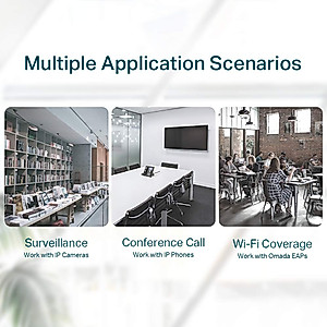 TP-Link PoE Switch Gigabit 8 Port | 4 Port PoE 55W | 802.3af Compliant | Shielded Ports | Traffic Optimization | Plug and Play | Sturdy Metal (TL-SG1008P) (Renewed)