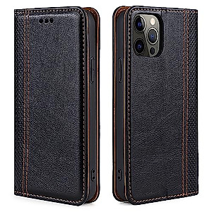 Arseaiy Case for Oppo Reno 6 Pro Plus 5G/Reno 6 Pro 5G（Snapdragon） Flip Phone Case Shockproof PU Leather Wallet Case Cover with Card Holder Kickstand Shell Black
