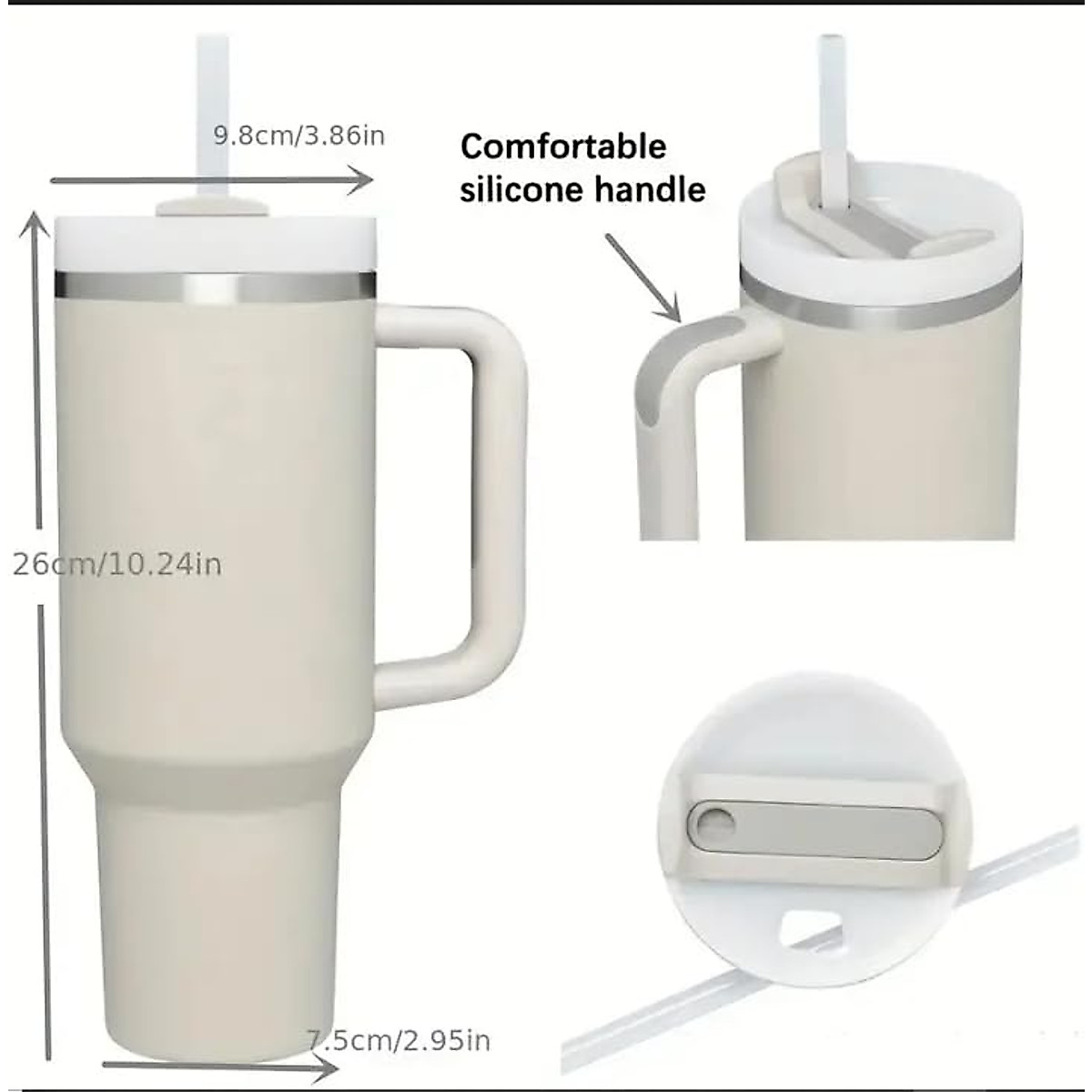 Quencher H2.0 FlowState Stainless Steel Vacuum 40oz, Portable Drinking Cups, Stanley Car Cup, For Car, Home, Office, Summer Drinkware, Travel Accessories, Birthday Gifts