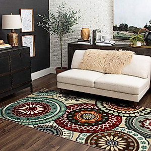 Mohawk Home Suzani Area Rug, 7'6x10', Blue