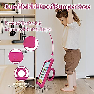 HAOVM Tablet for Kids, 8 inch Toddler Kid Tablet Android 11 Go, 1GB RAM 32GB ROM, Quad Core, Parental Control, Kids Software Pre-Installed,with Proof Case, WiFi, Bluetooth, Learning, Gaming