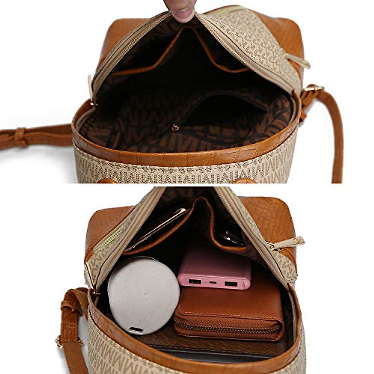 MKF Collection Backpack Purse for Women & Teen Girls – PU Leather Top-Handle - Travel Pocketbook Bag – Daypack