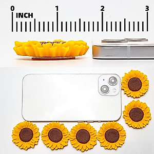 Cute Sunflower Fridge Magnet for Adult, Funny Refrigerator Decorative Magnets for Kitchen, Locker and Office Whiteboard (Sunflower x 12 PCS)