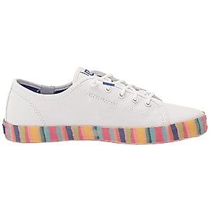 Keds Kickstart Seasonal Sneaker, White/Multi, 13 US Unisex Big Kid