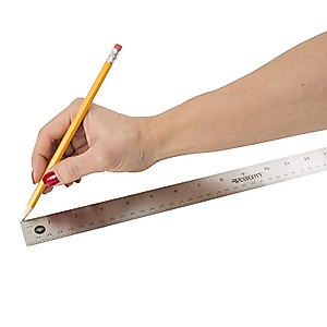 Westcott 10417 Westcott 18" Stainless Steel Office Ruler With Non Slip Cork Base